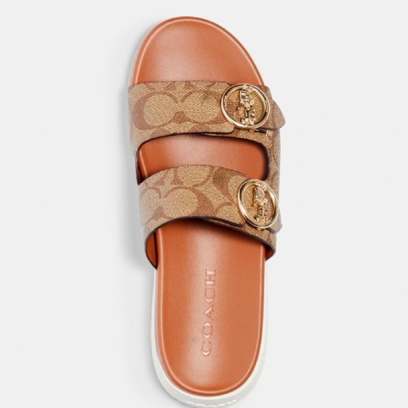 Coach | Shoes | New Coach Khakisaddle Gable Sandal | Poshmark